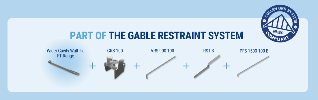 Wide Cavity Wall Tie - FT-125-150 – ITWCP